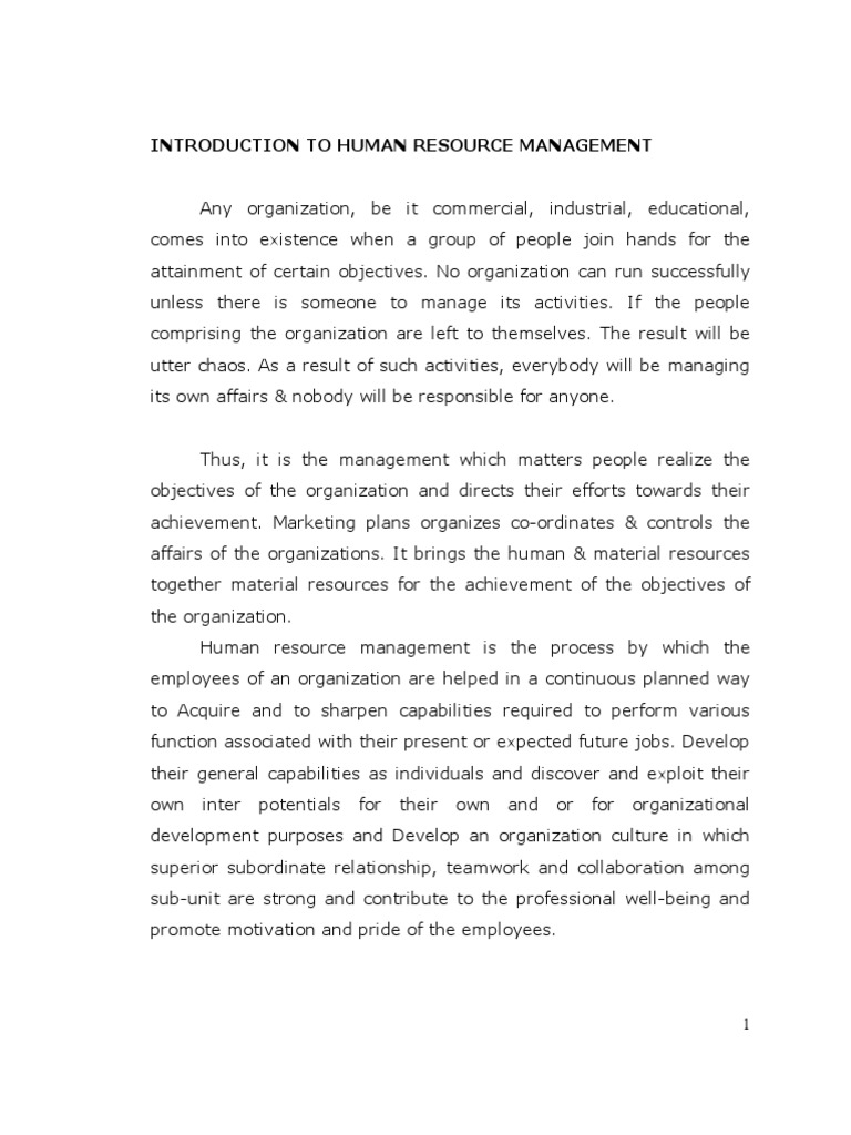 Human Resource Management | PDF | Human Resources | Employment