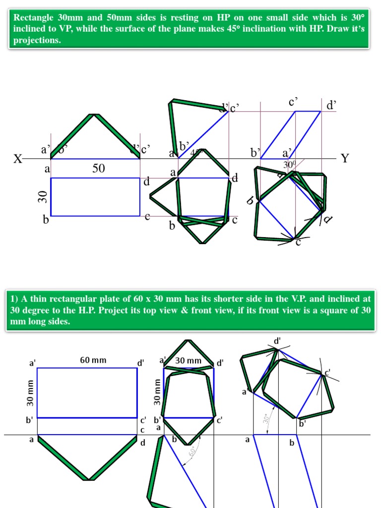 Projection of Plane | PDF | Rectangle | Euclidean Plane Geometry