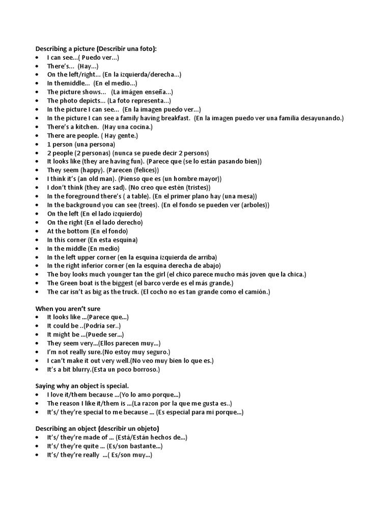 Guidance for Describing People, Places, and Objects in Photographs ...