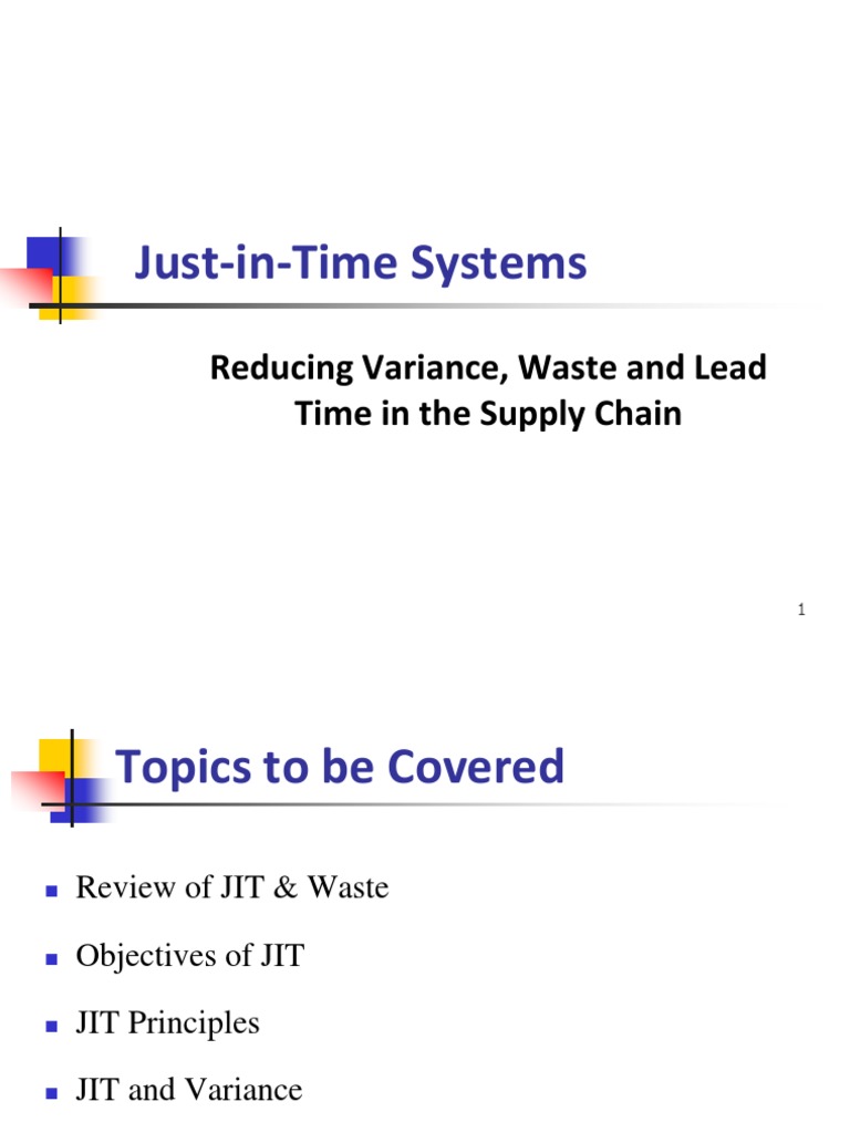 JIT For Lean Manufacturing Final | PDF | Lean Manufacturing | Inventory
