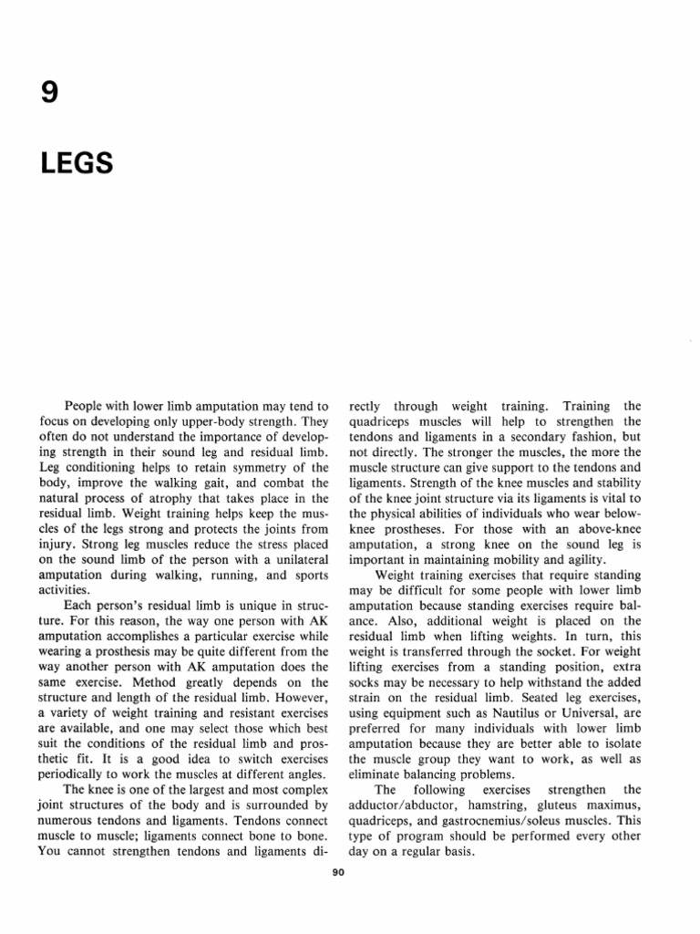 Legs | PDF | Human Leg | Prosthesis