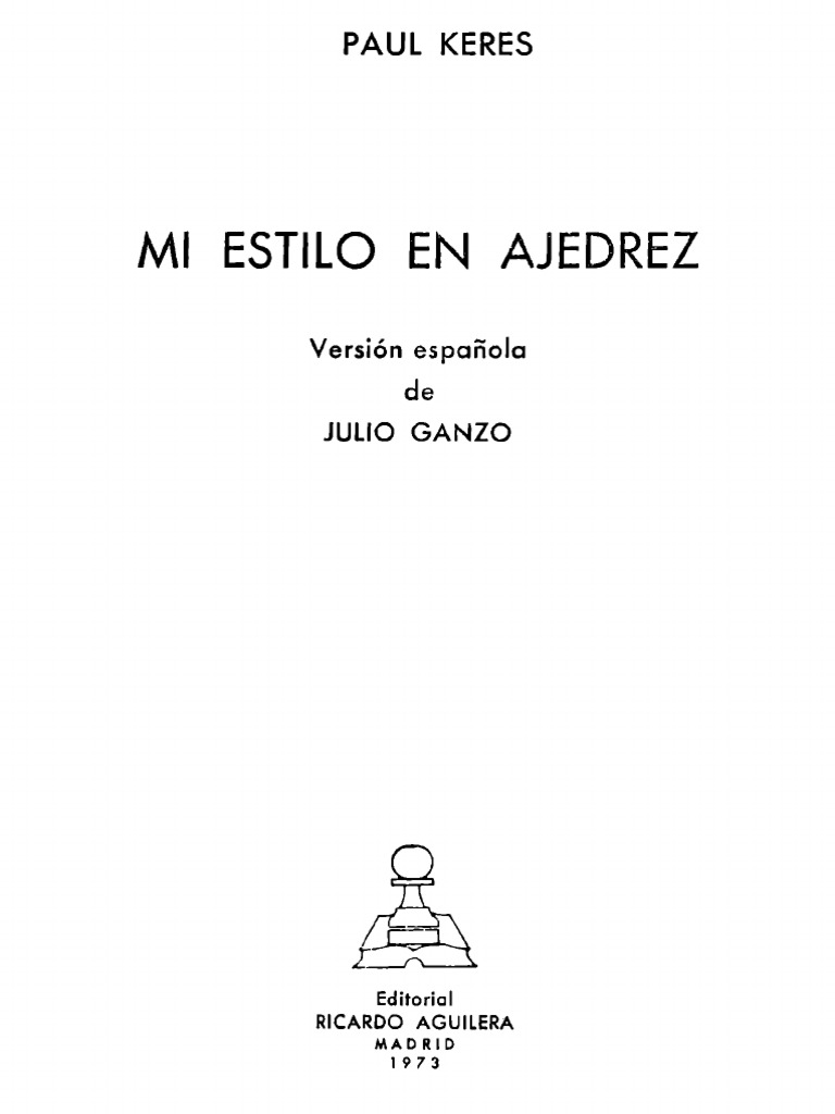 Keres - Mi Estilo en Ajedrez PDF | PDF