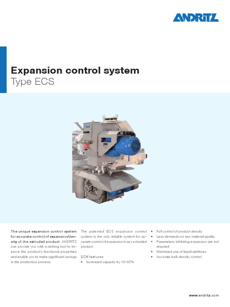Andrtiz Expansion Control System Type ECS | Extrusion | Density