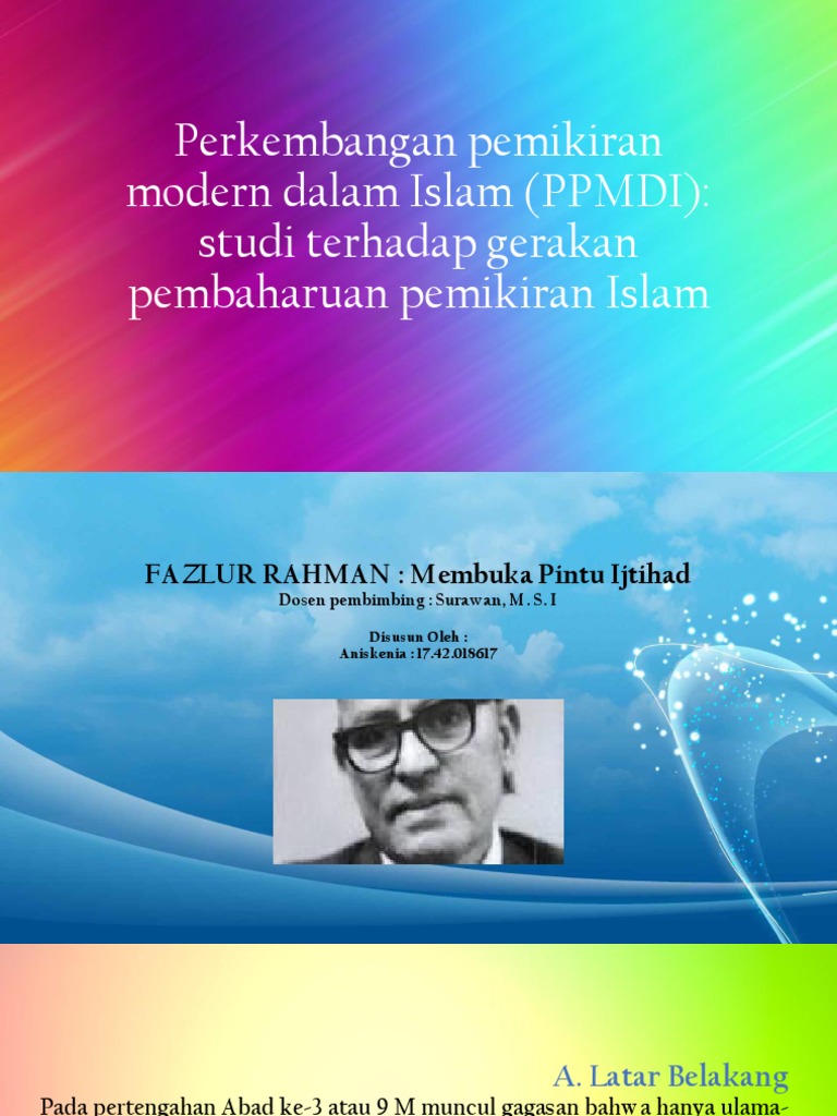 FAZLUR RAHMAN Membuka Pintu Ijtihad | PDF | Ilmu Sosial | Filsafat