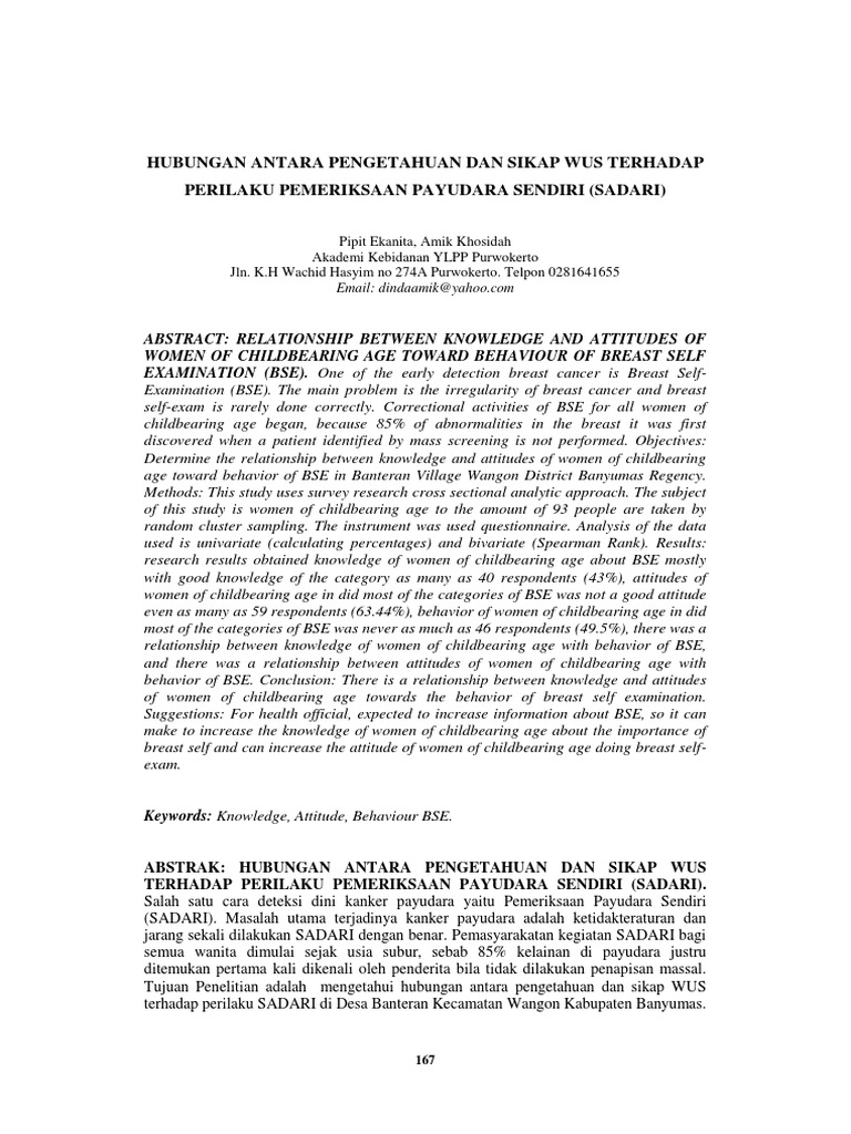 Jurnal Sadari | PDF | Attitude (Psychology) | Survey Methodology