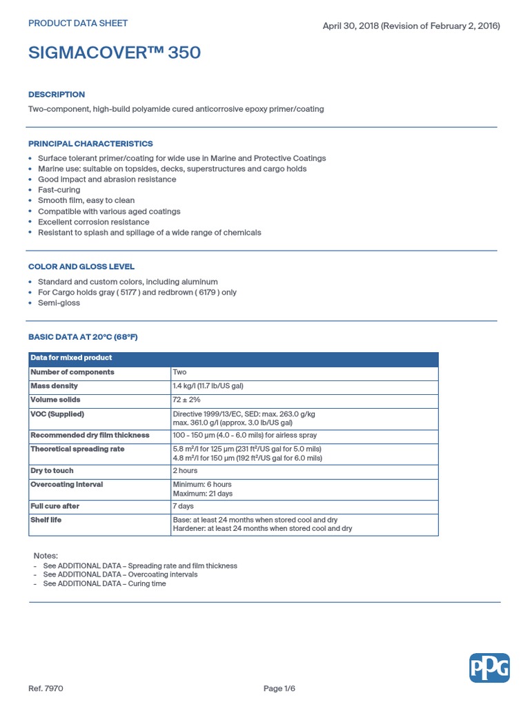 Sigmacover 350 Alu | PDF | Legal Liability | Epoxy