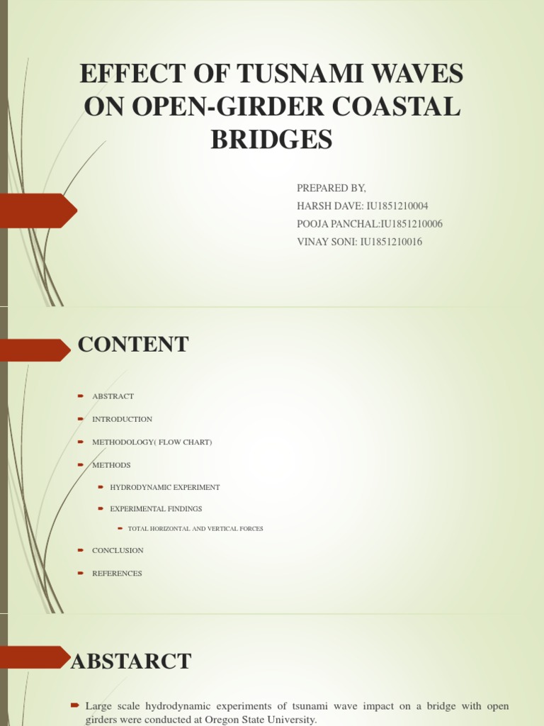 Deciphering The Tsunami Wave Impact and Associated Connection | PDF ...