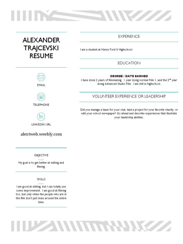 Alexander Trajcevski Resume: Experience | PDF