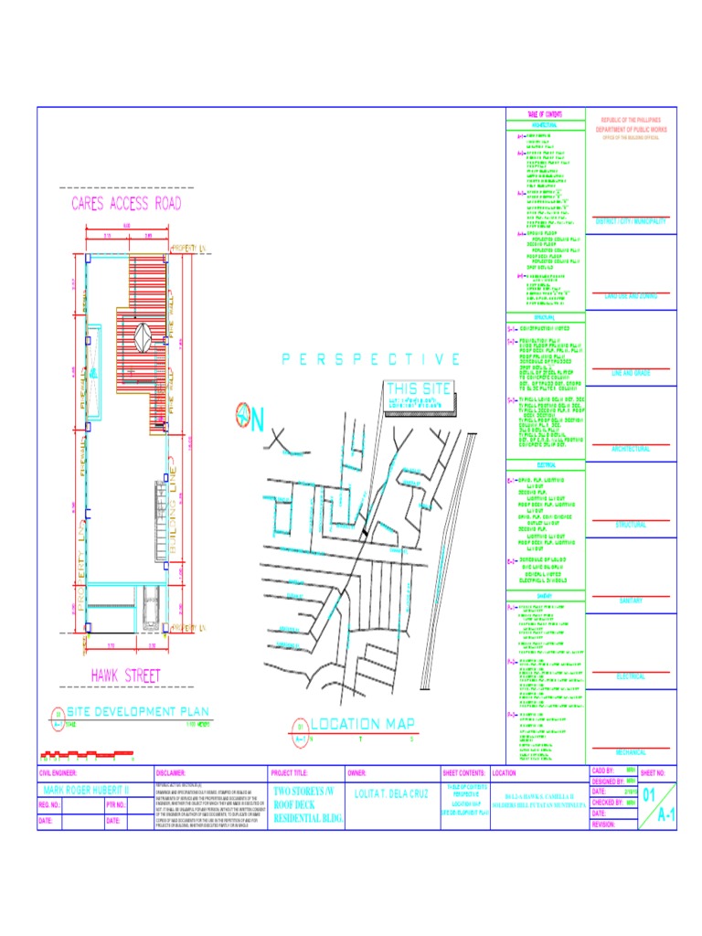 Site Development Plan for Residential Building | PDF | Truss | Culture ...