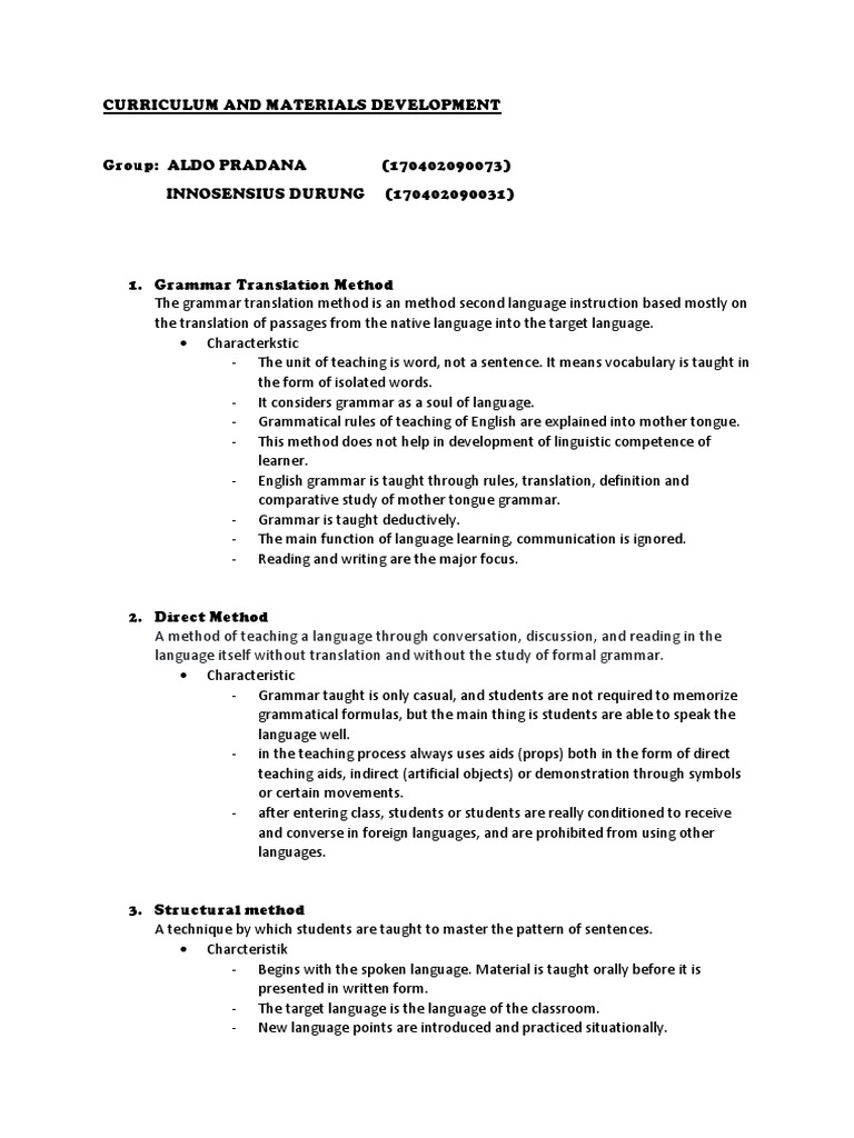 A Method of Teaching A Language Through Conversation, Discussion, and ...