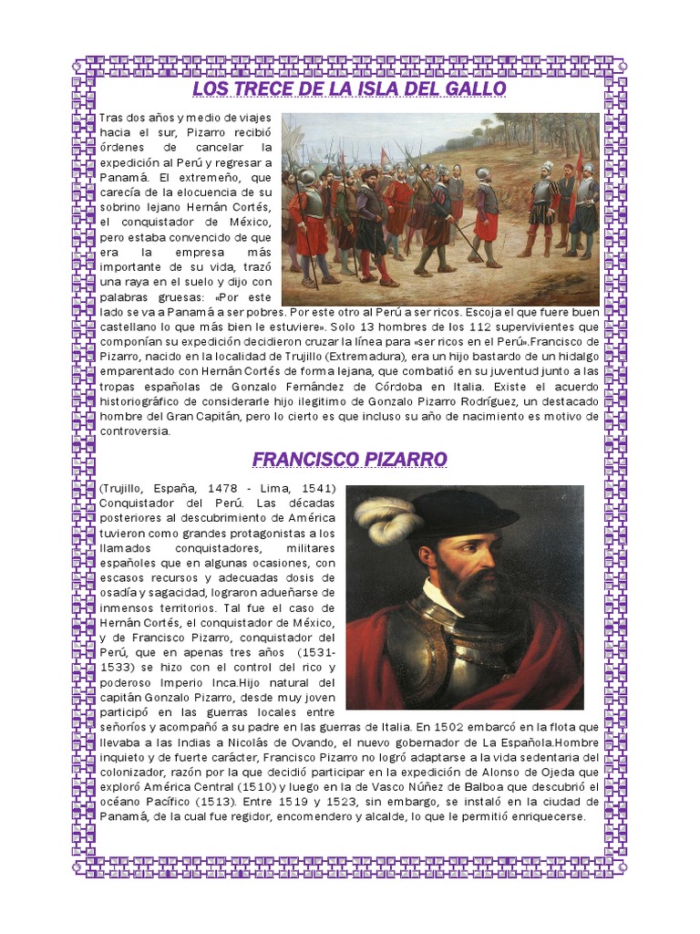 La Conquista del Perú por Pizarro | PDF | Francisco Pizarro ...