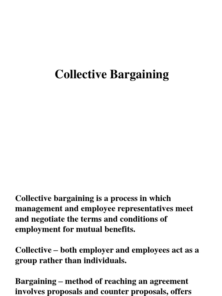 HRM 21 Collective Bargaining | PDF | Bargaining | Collective Bargaining