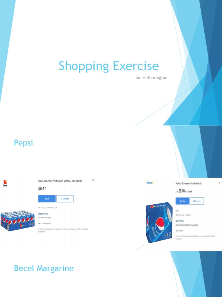 Shopping Exercise | PDF | Wellness