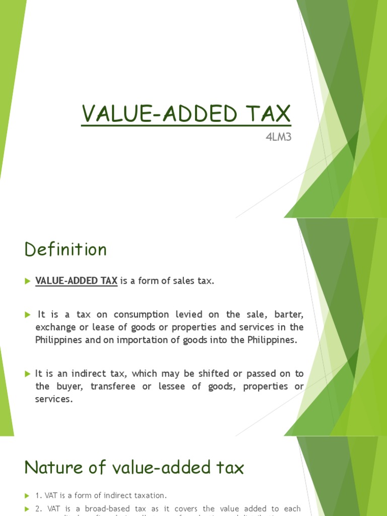 Value-Added Tax | PDF | Value Added Tax | Value Added