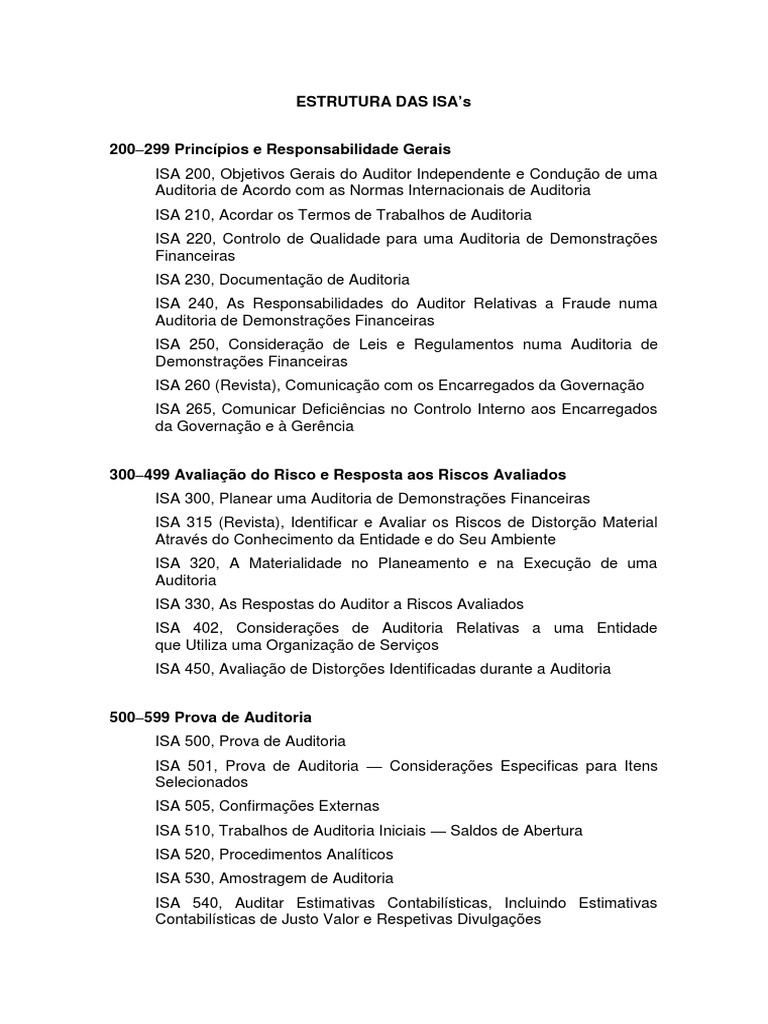 Estrutura Das ISA | PDF | Business