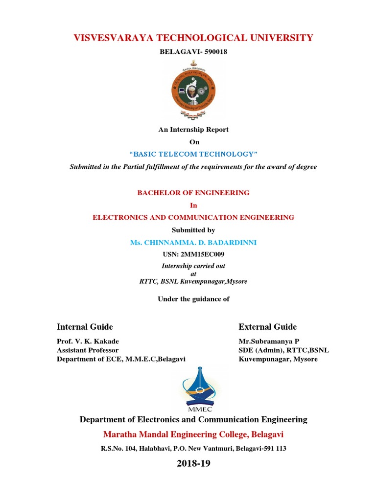 Internship Format | Download Free PDF | Academic Degree | Engineering