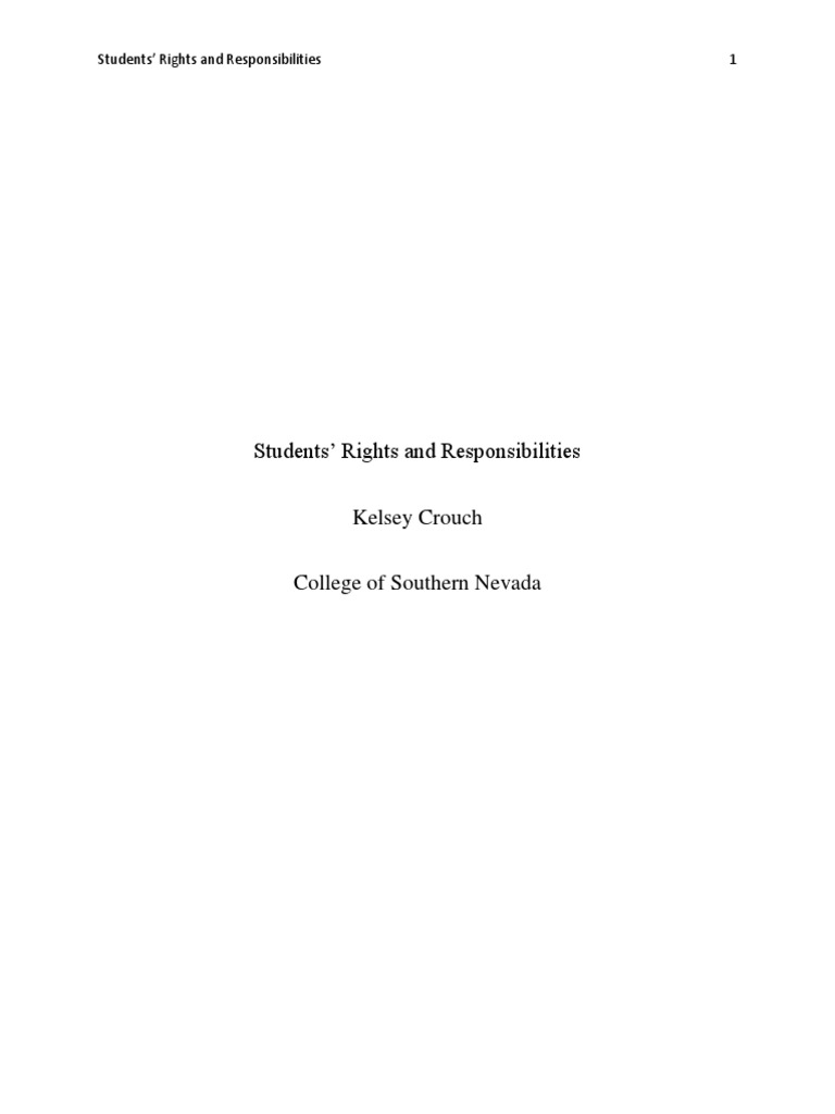 Understanding Students' Rights in Schools | PDF | First Amendment To ...