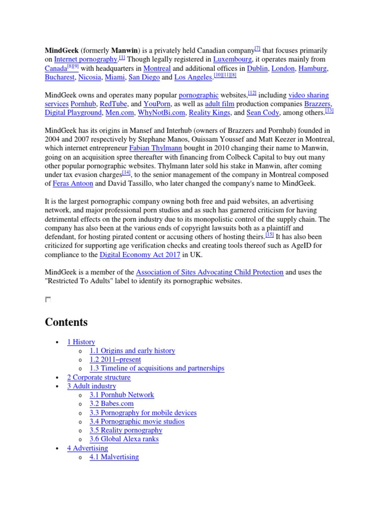 Mind Geek | PDF | World Wide Web | Internet & Web