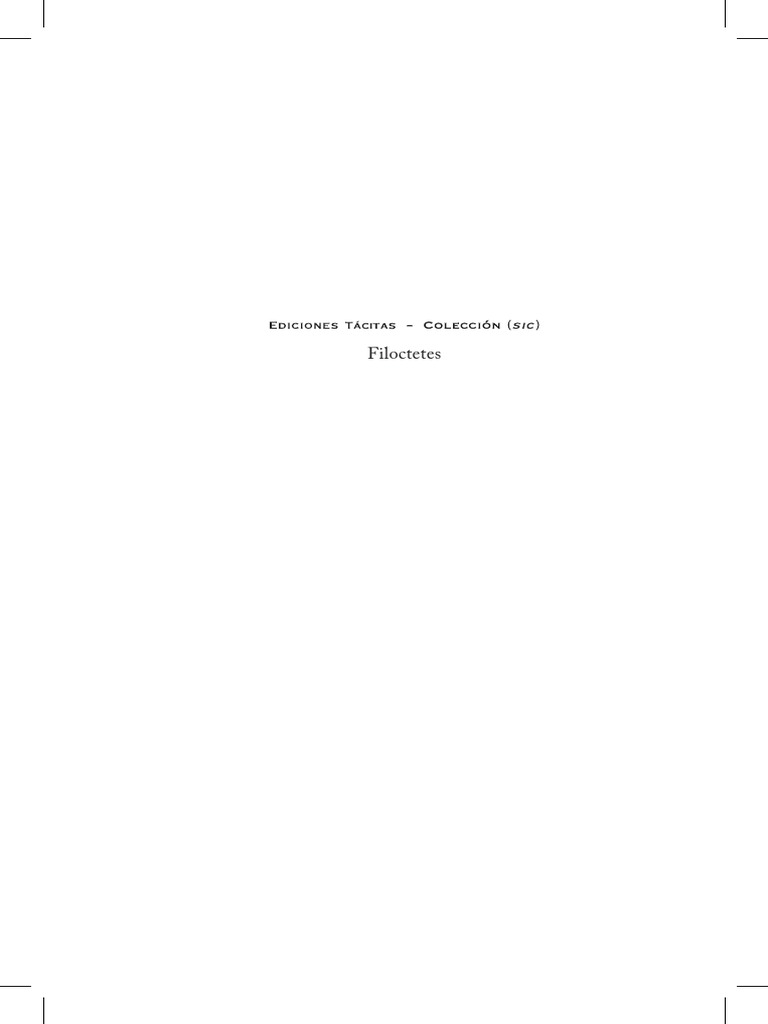 Filoctetes FINAL PDF | PDF | Traducciones | Odiseo