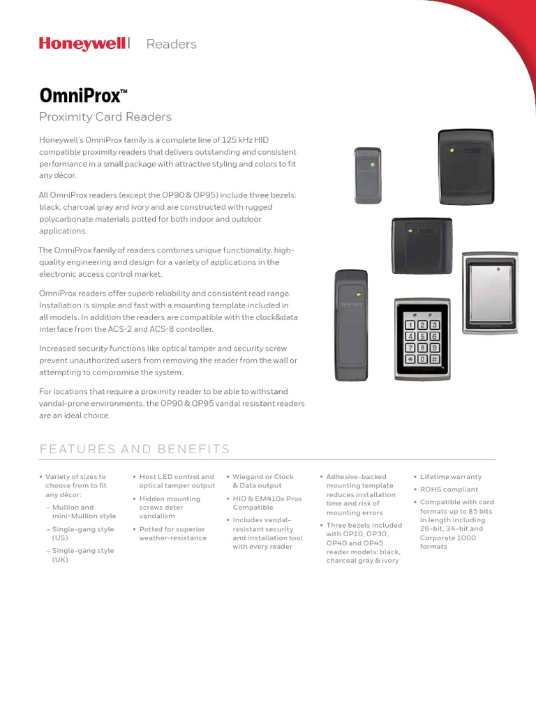 OmniProx Data Sheet | PDF | Electrical Engineering | Manufactured Goods