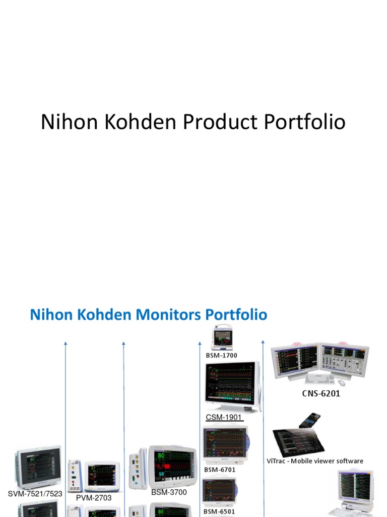 Nihon Kohden Product Portfolio | PDF