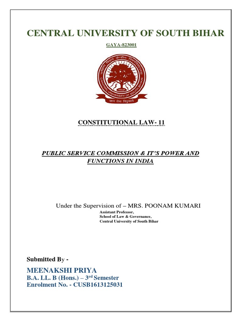 Public Service Commission | PDF | U.S. State | Civil Service