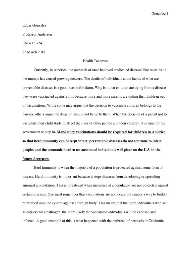 Research Paper Final Draft | PDF | Vaccination | Measles