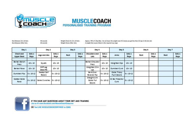 German Volume Training - 4 Days Per Week | PDF | Individual Sports | Sports