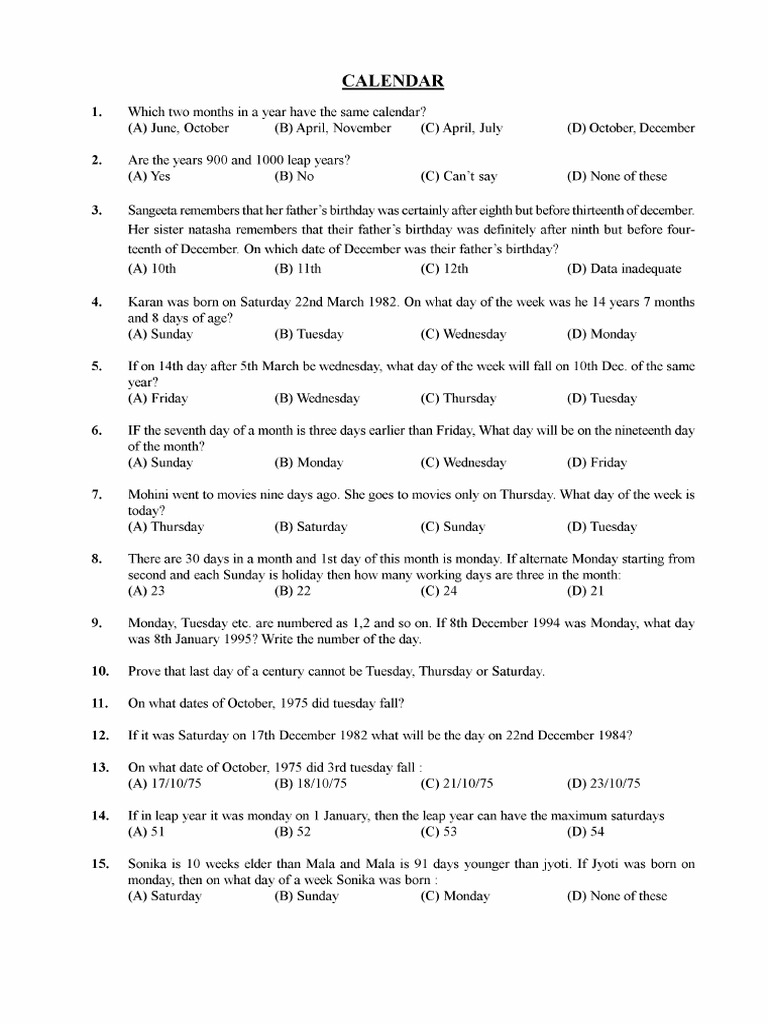 MAT Calender | PDF