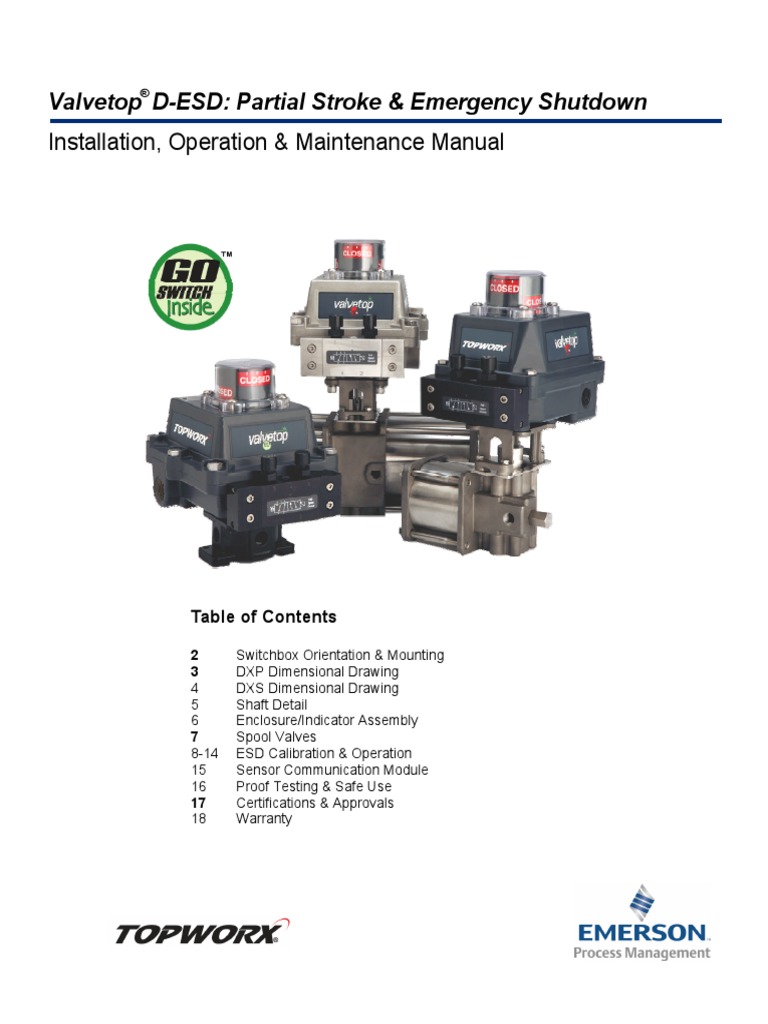 D ESD Series Installation&Maintenance PDF | PDF | Switch | Valve
