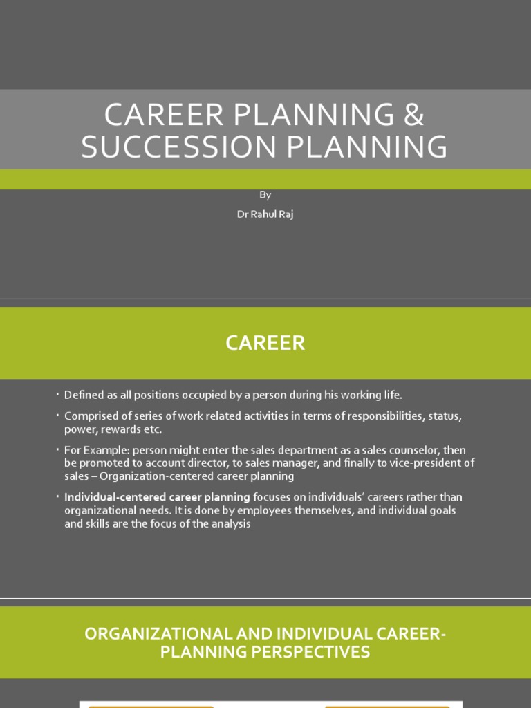 Career & Succession Planning Guide | PDF | Succession Planning | Goal