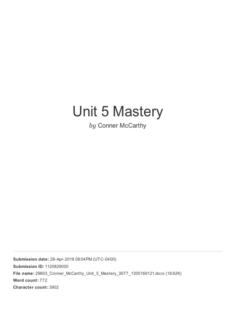Unit 5 Mastery | PDF | Multimedia | Learning