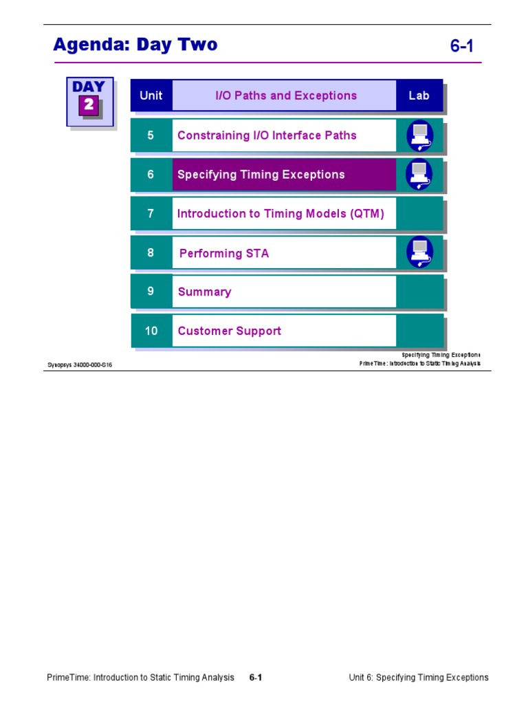 PrimeTime: Specifying Timing Exceptions | PDF | Computer Architecture | Digital Electronics