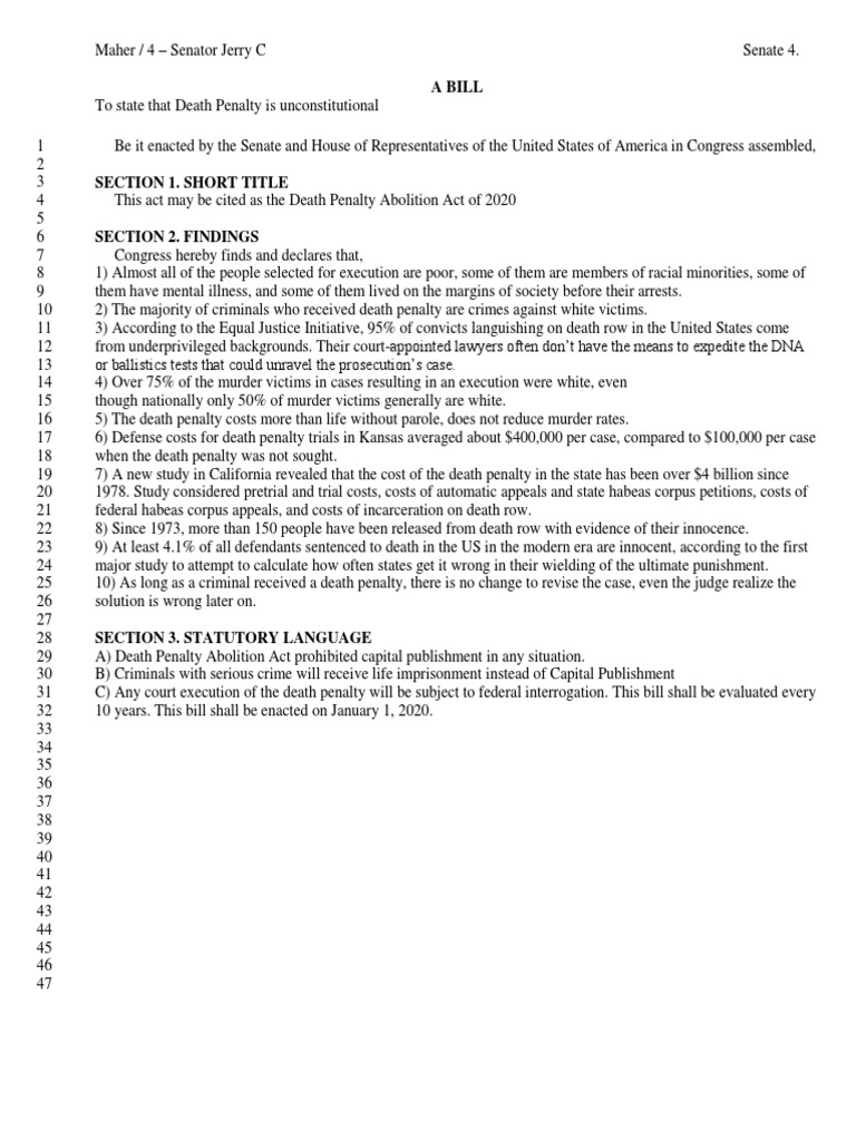 Death Penalty | PDF | Capital Punishment In The United States | Capital ...