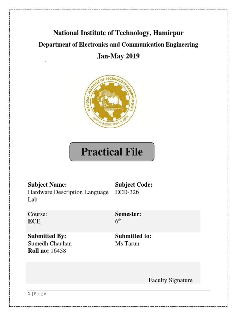 Practical File | PDF | Simulation | Computer Engineering