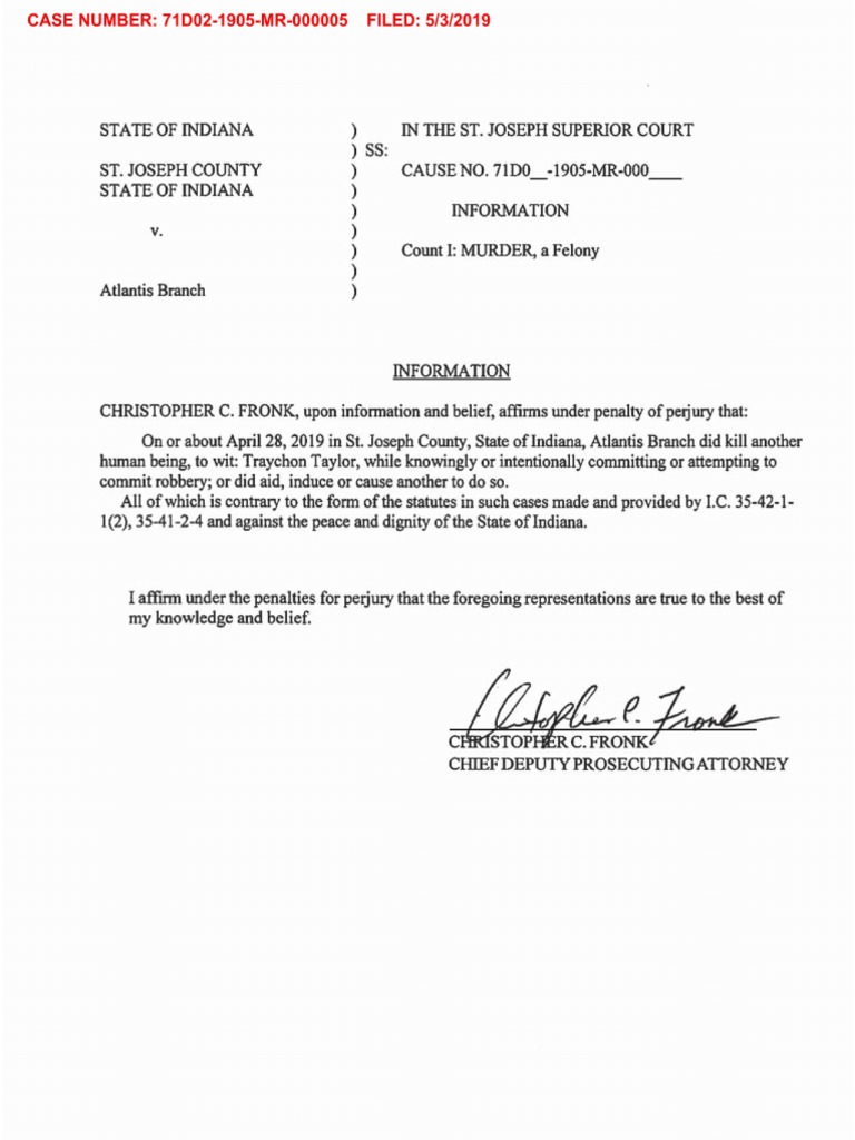 Charging Documents Atlantis Branch | PDF | Perjury | Law Enforcement