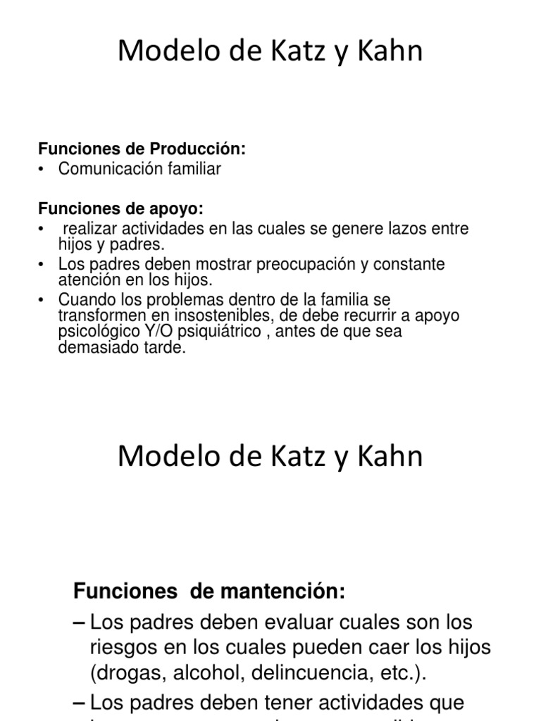 Modelo de Katz y Kahn | PDF