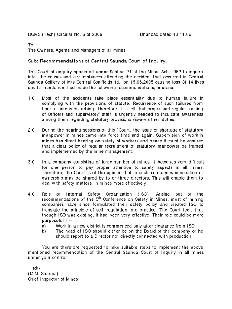 Dgms - Tech - Cir - 06 of 2006 PDF | PDF | Public Law | Virtue