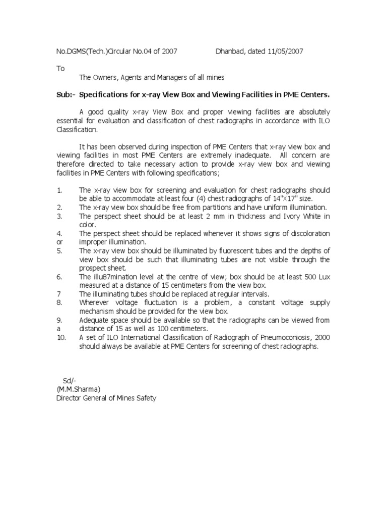 DGMS (Tech) Circular No 4 PDF | PDF