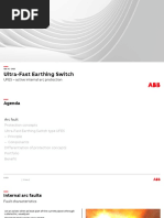 ABB UFES System - Ultra Fast Earthing Switch | PDF | Electric Arc | Switch