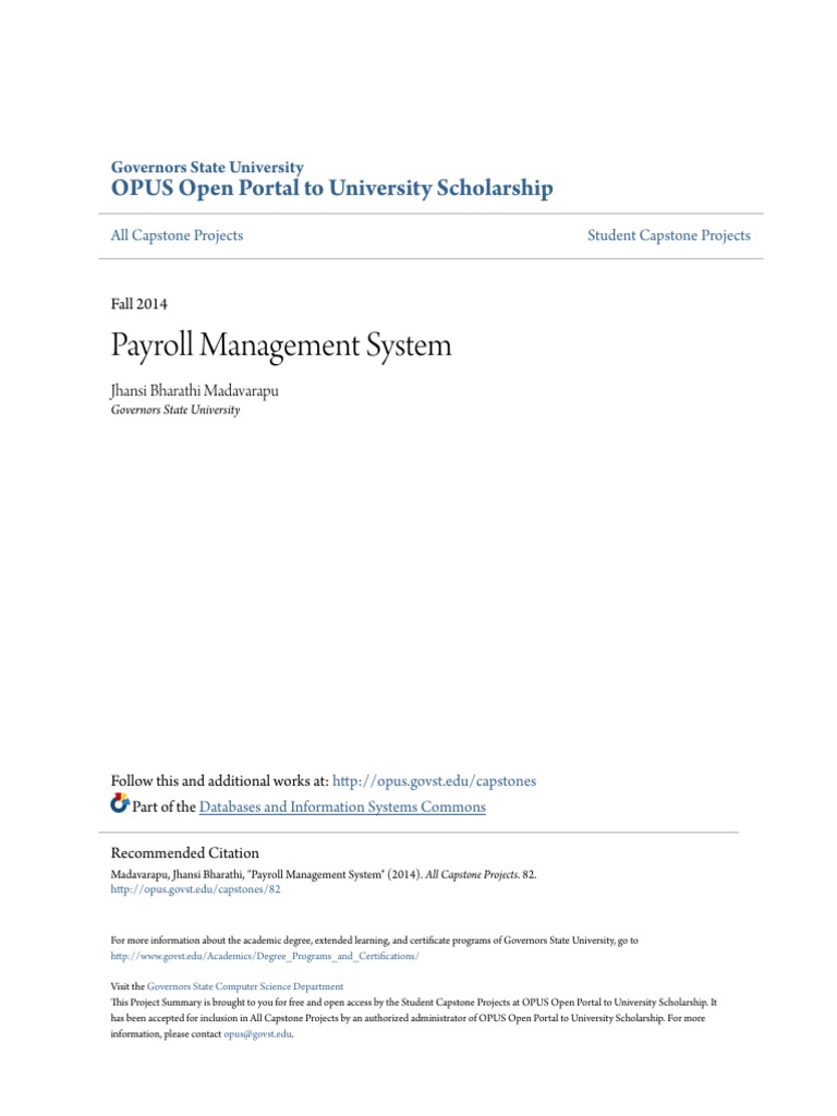 Payroll Management System PDF | PDF | Application Software | Web ...