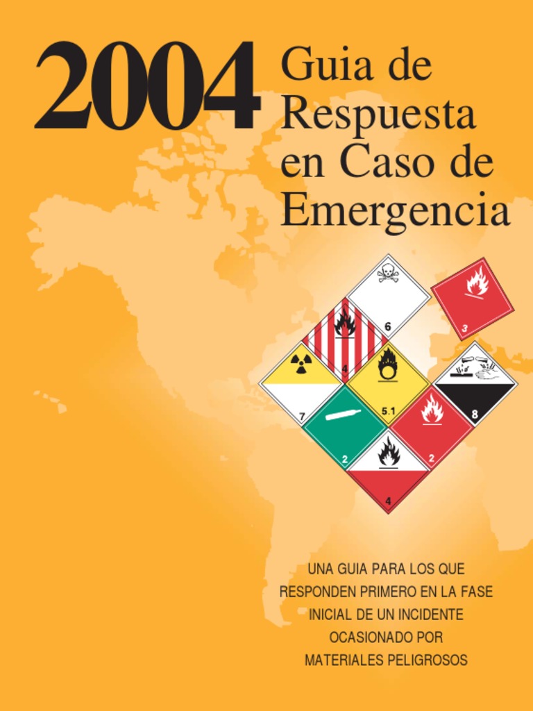 Libro Naranja 2004 Guía de Respuesta para Emergencias Con Químicos PDF ...