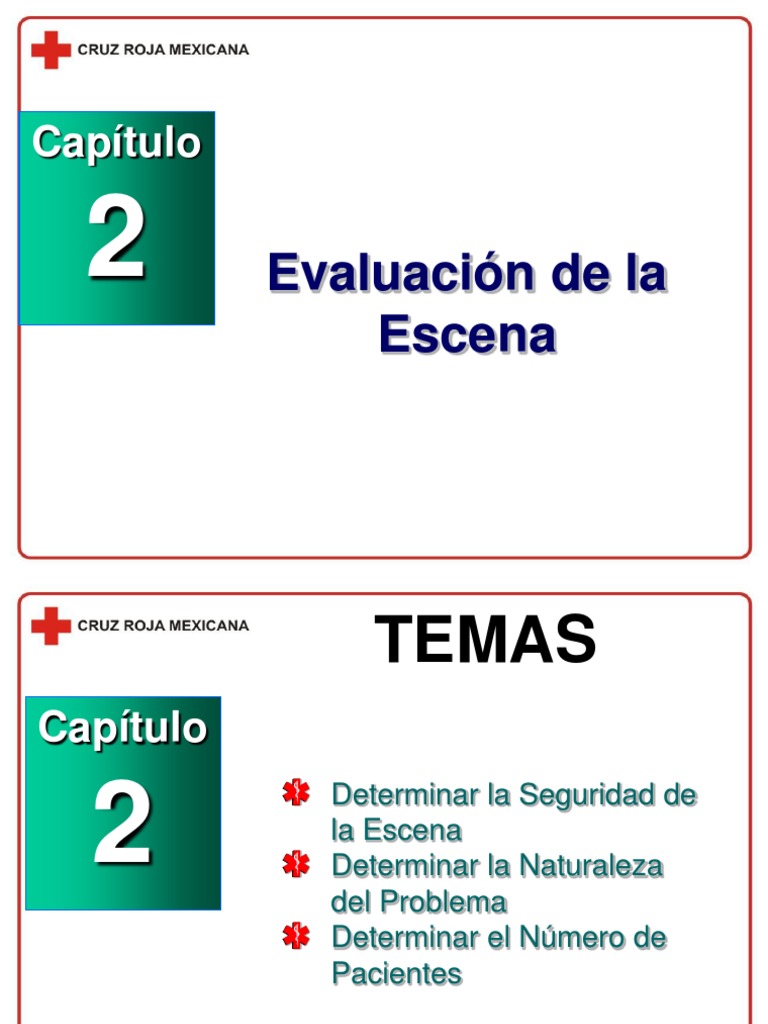 Evaluación de La Escena | PDF | Lesión | Ambulancia Evaluación de La Escena | PDF | Lesión | Ambulancia