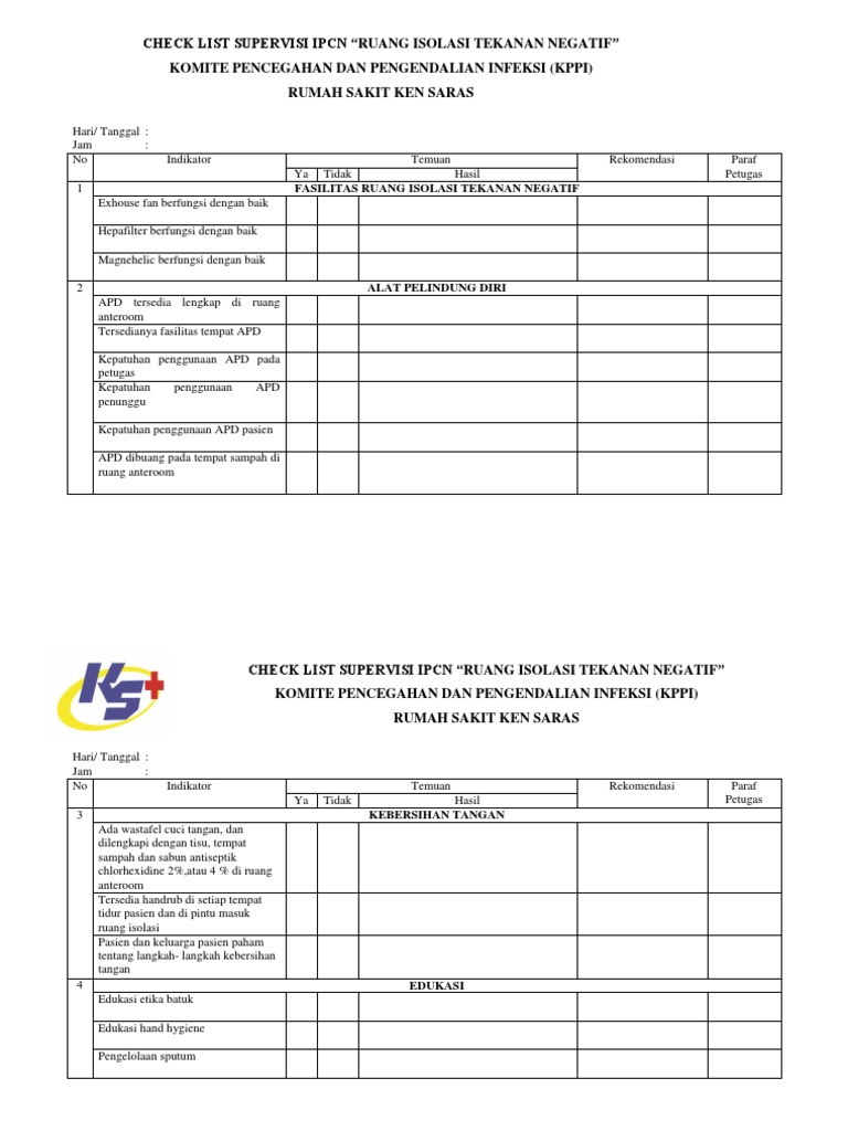 Ruang Isolasi Negatif | PDF