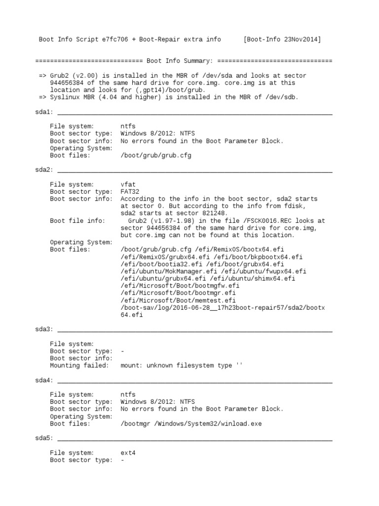 Boot-Info 2016-07-06 19h47 | PDF | File System | Computer Data