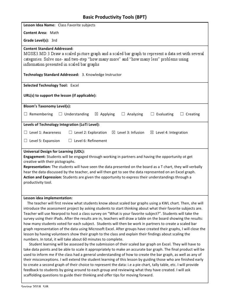 Basic Productivity Tools | PDF | Chart | Educational Psychology