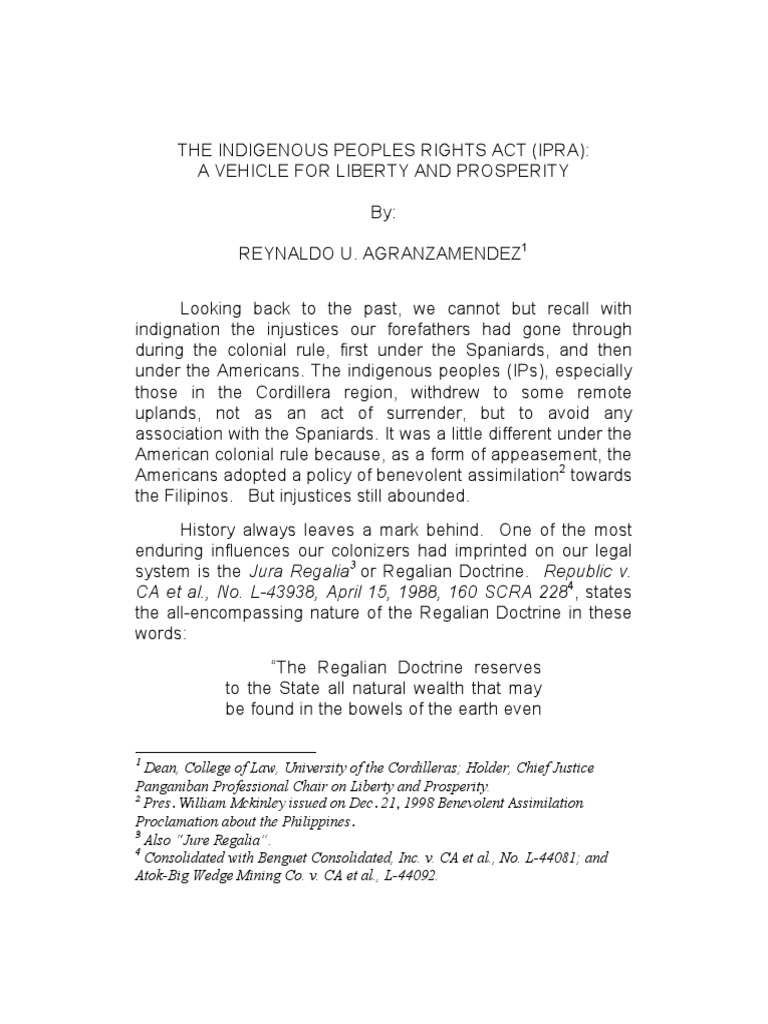 IPRA Act protects Indigenous rights | PDF | Supreme Courts | Supreme ...