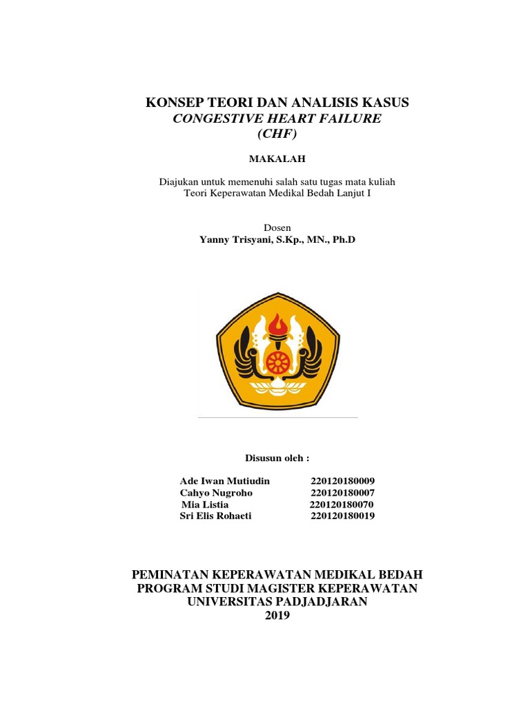 Konsep Teori Dan Analisis Kasus Congestive Heart Failure (CHF) | PDF