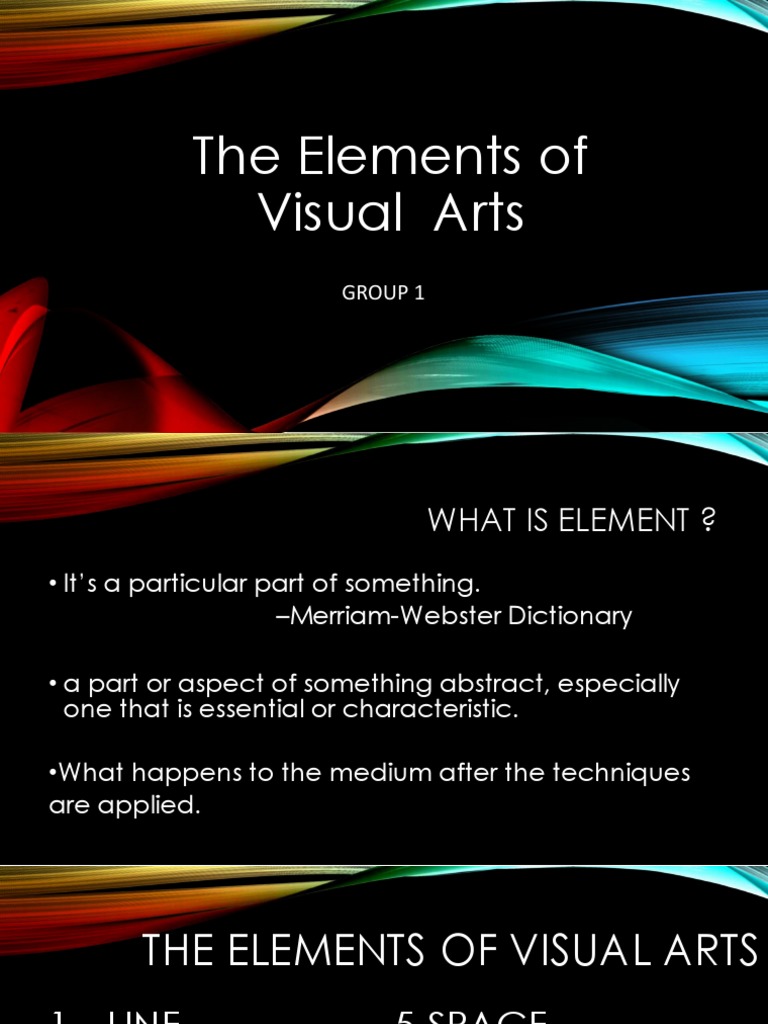 Visual Arts Elements | PDF | Shape | Color