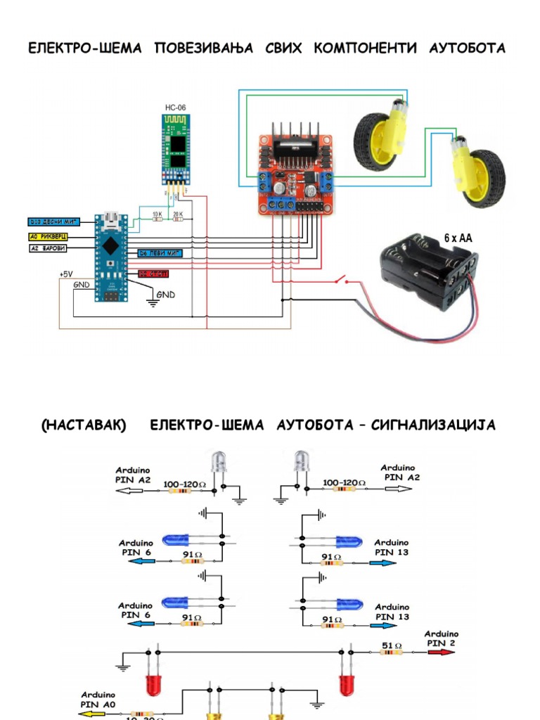 Arduino AutoBot - Elektro Shema Autobot | PDF